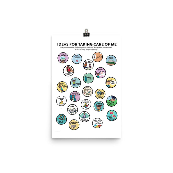 Poster: Taking Care of Me - Sara Olsher: Mental Health Books for Kids